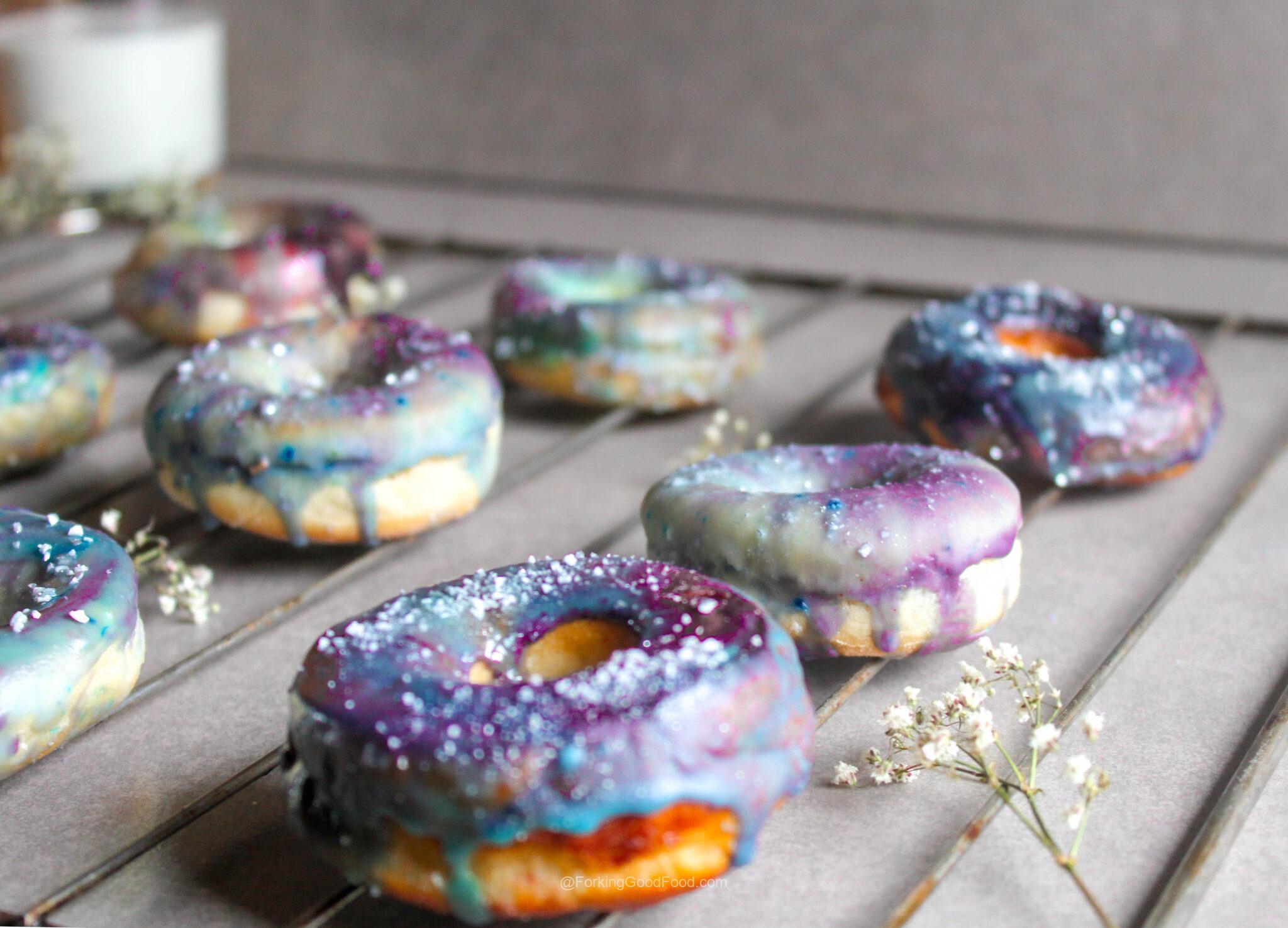 Out of This World Galaxy Donuts - Forking Good!