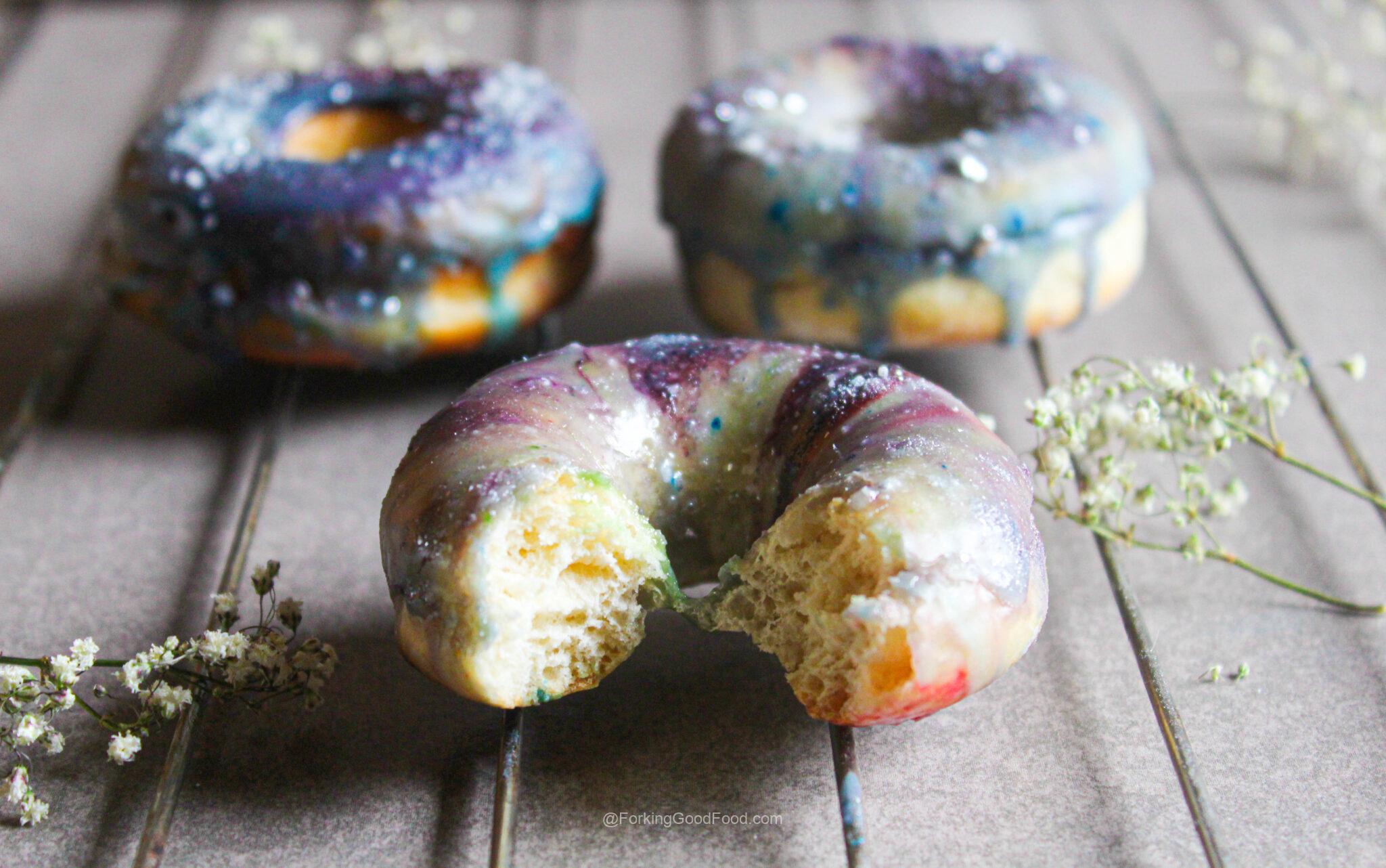 Out of This World Galaxy Donuts - Forking Good!