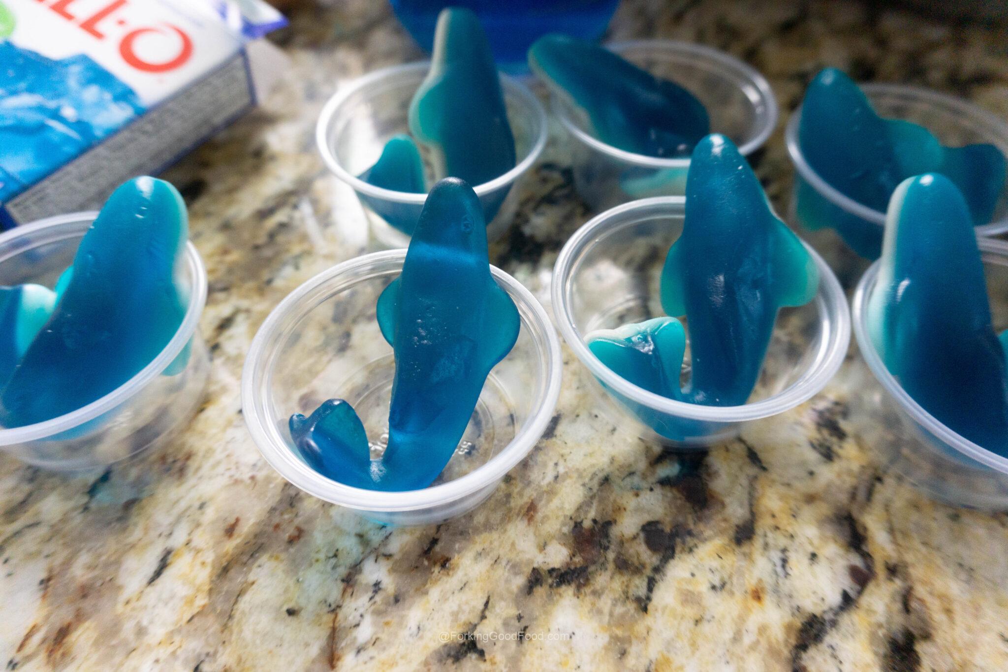 Blue Shark Jello Shots - Forking Good Food