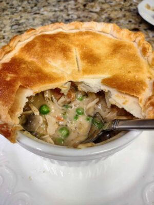 Chicken Pot Pie for Two - Forking Good Food