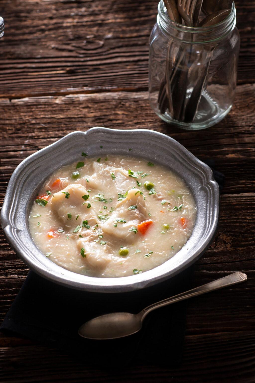 Classic Southern Style Chicken and Dumplings - Forking Good Food