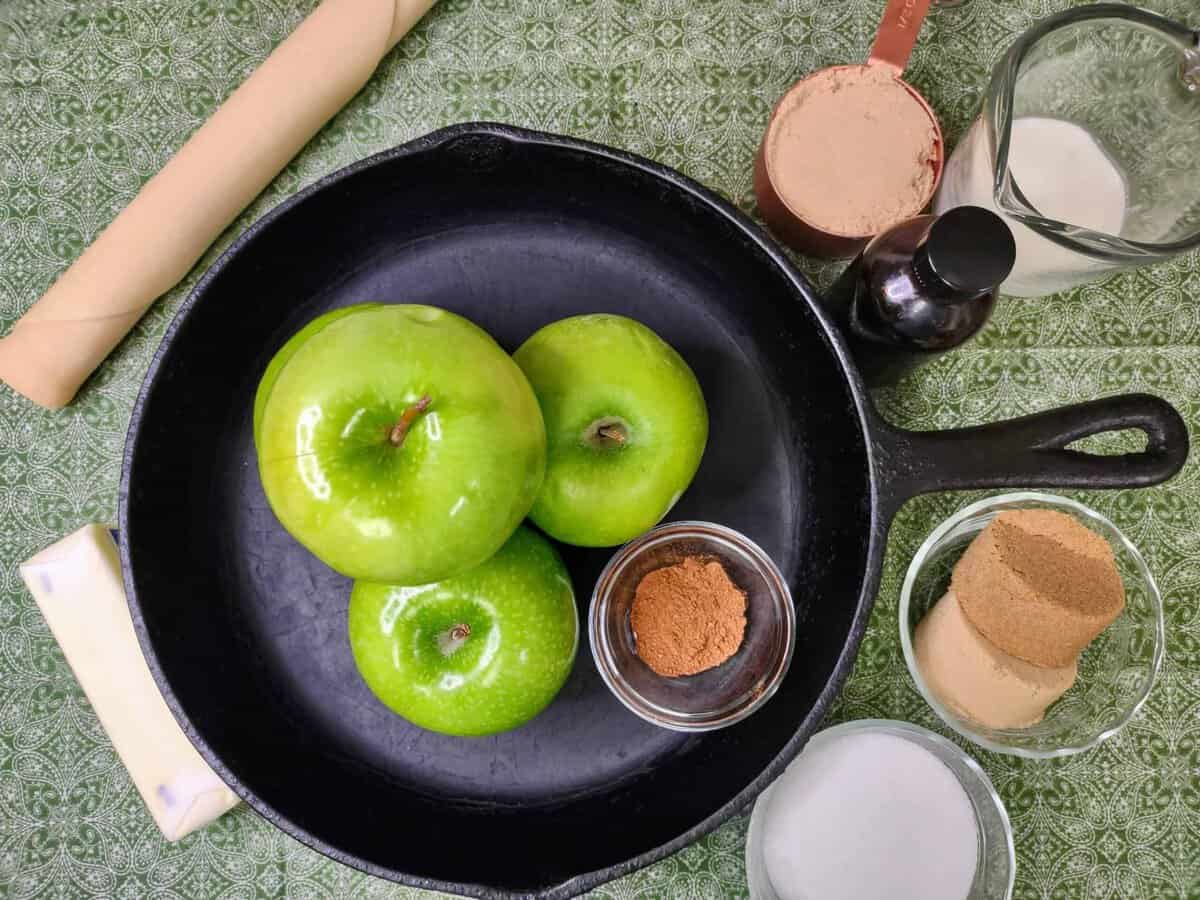 Caramel Apple Rose Tart - Forking Good Food