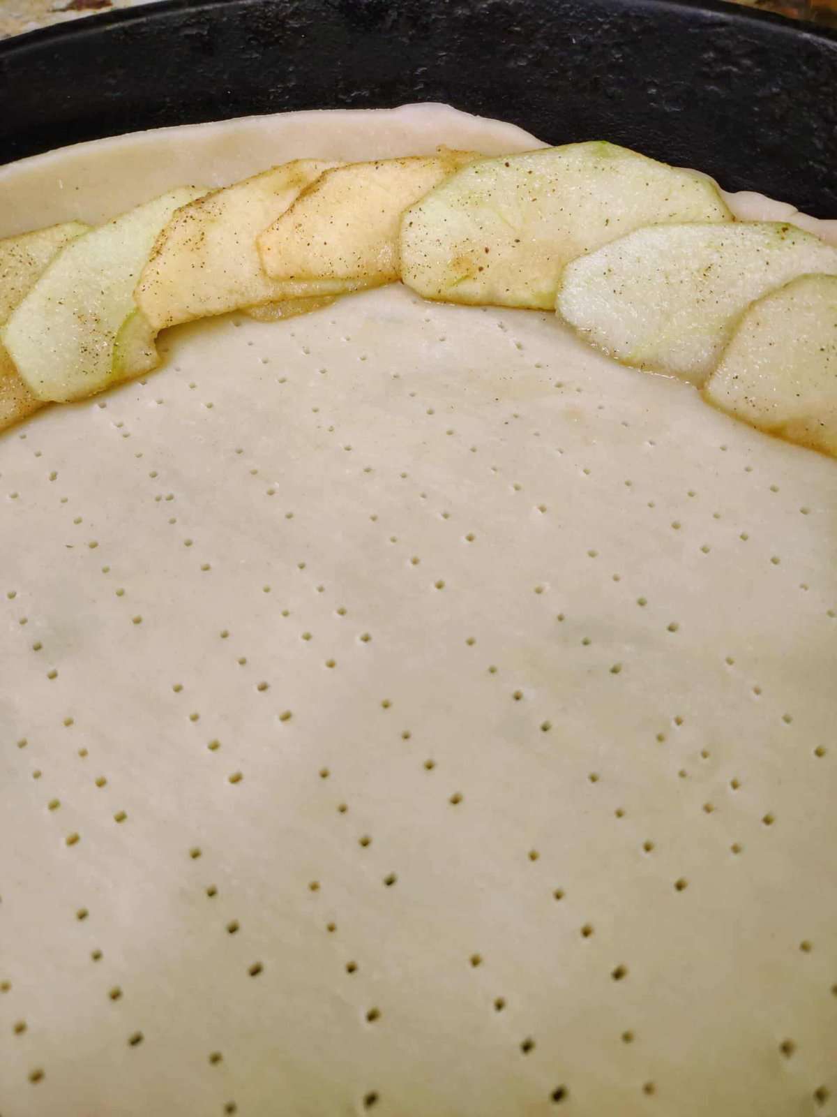 Caramel Apple Rose Tart - Forking Good Food