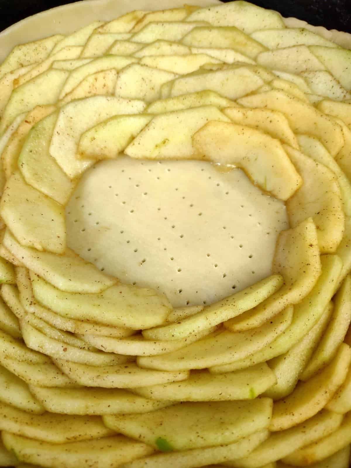 Caramel Apple Rose Tart - Forking Good Food