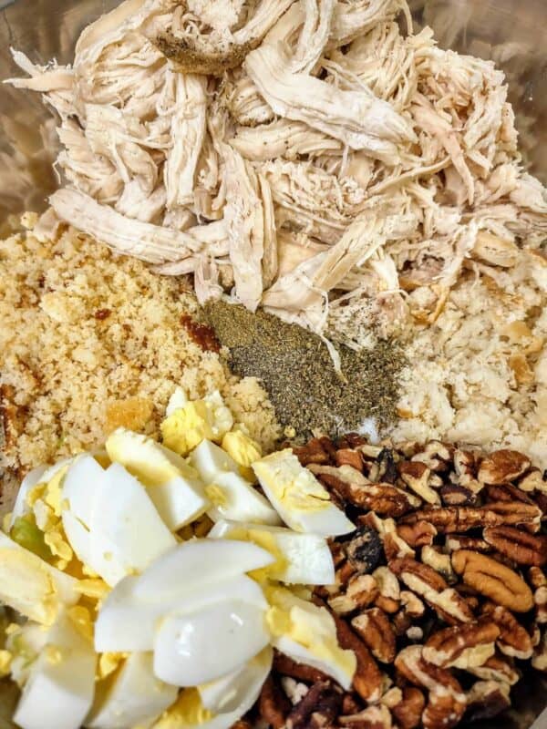 Southern Chicken and Cornbread Dressing - Forking Good Food