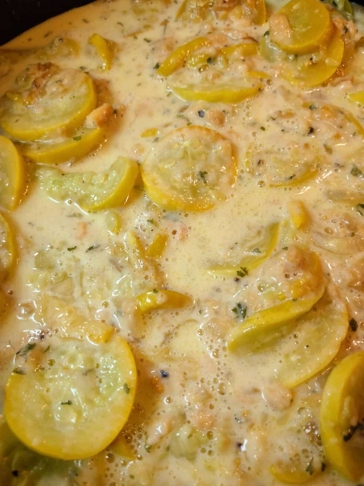 Summer Squash and Vidalia Onion Casserole - Forking Good Food