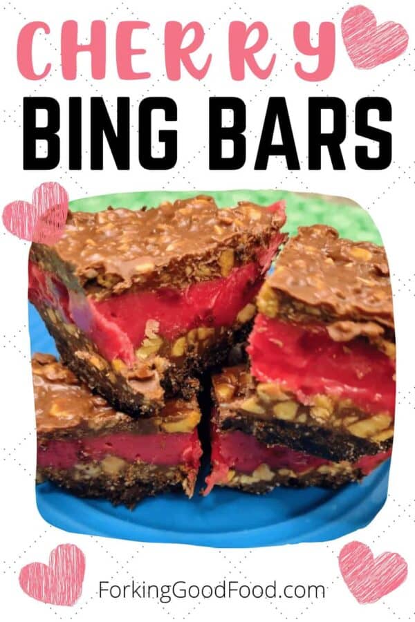 Cherry Bing Bars - Forking Good Food