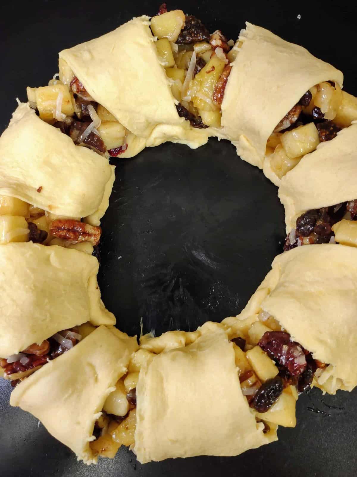 Apple Honey Ring - Forking Good Food