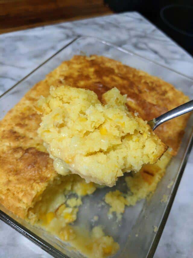 Easy Jiffy Mix Corn Pudding | Forking Good Food | Recipe