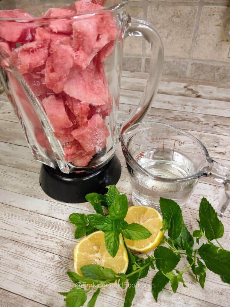 Watermelon Italian Ice - Forking Good Food