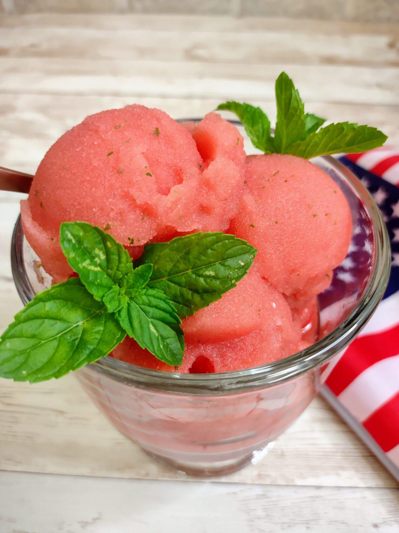 Watermelon Italian Ice - Forking Good Food
