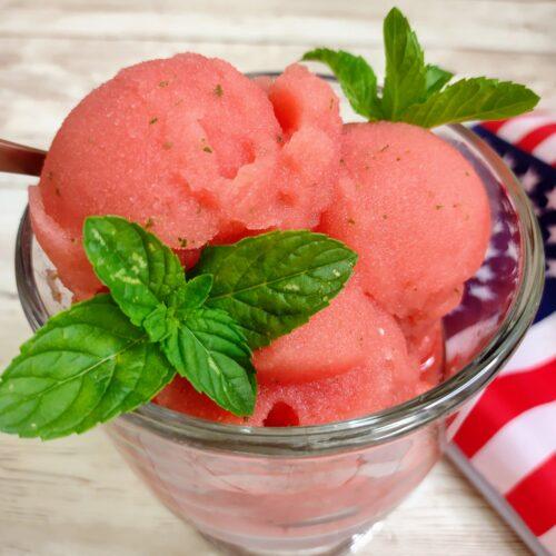 Watermelon Italian Ice - Forking Good Food