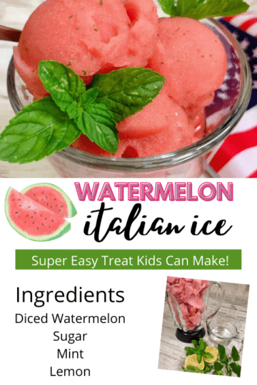 Watermelon Italian Ice - Forking Good Food
