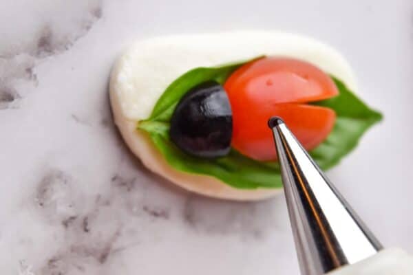 Ladybug Caprese Appetizer