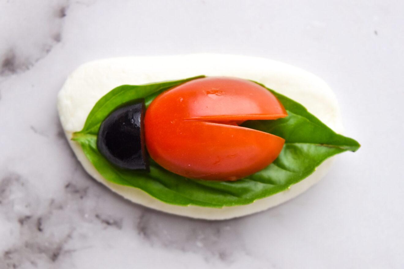 Ladybug Caprese Appetizer