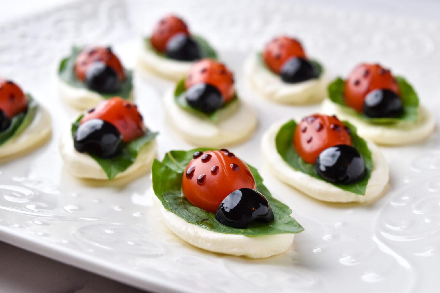 Ladybug Caprese Appetizer