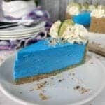 No Bake Blue Cheesecake AKA Ocean Water Cheesecake - Forking Good Food