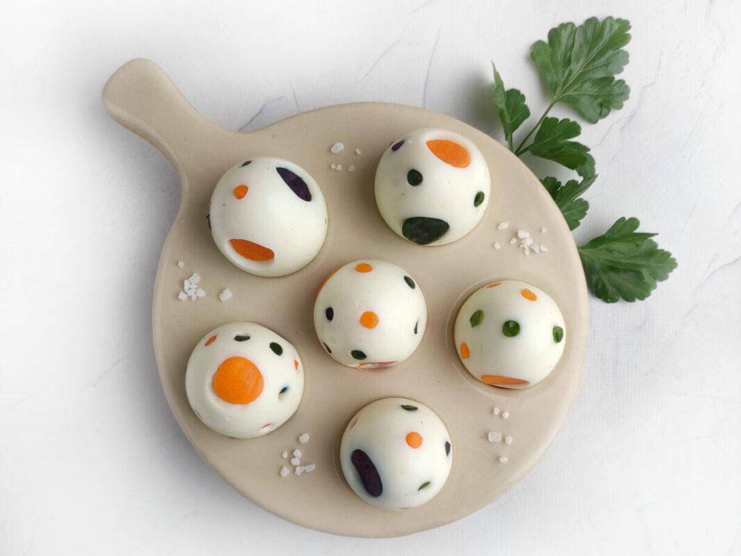 Spotted Deviled Eggs - Unique Easter Eggs! - Forking Good Food