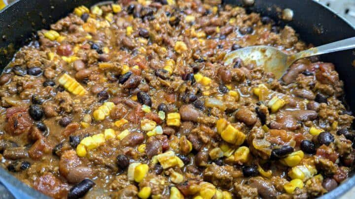 Scrambled Dog with the Best Chili - Forking Good Food
