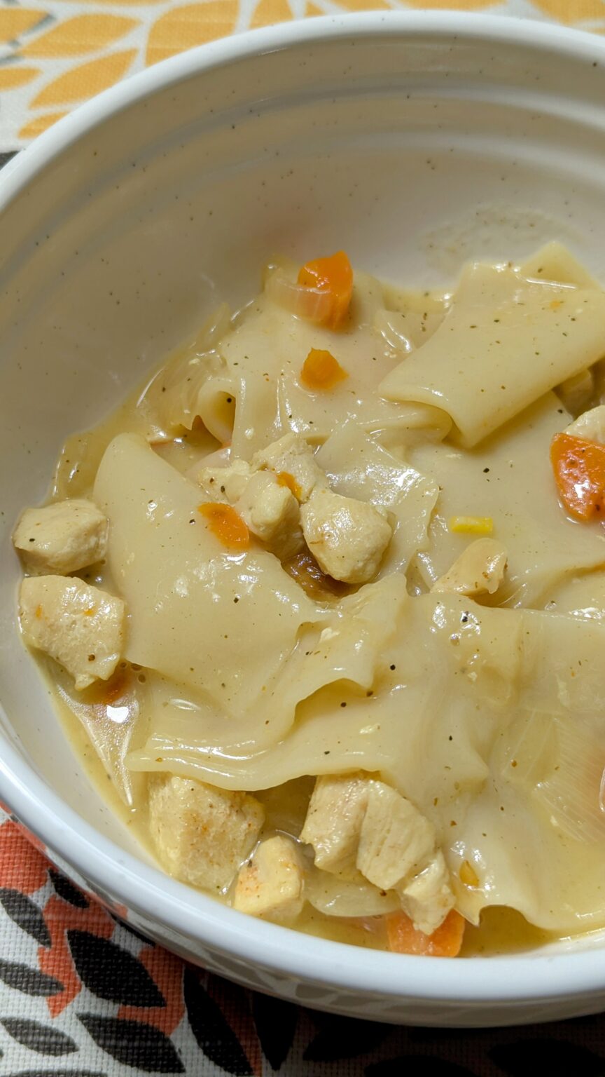 Chicken and Dumplings Using Frozen Dumplings - Forking Good Food